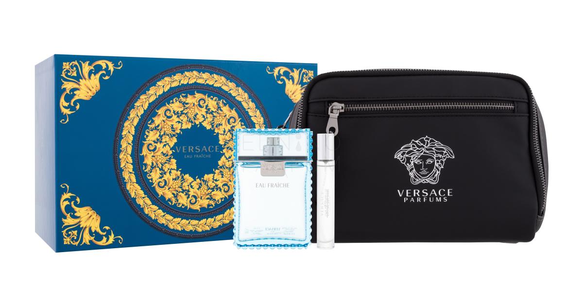 Versace Man Eau Fraiche Zestaw Edt 100 ml + Edt 10 ml + Kosmetyczka ...