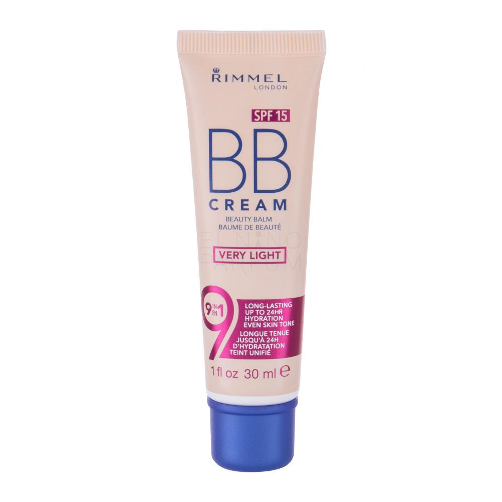 Rimmel London BB Cream 9in1 SPF15 Krem BB dla kobiet 30 ml Odcień Very Light | ELNINO PARFUM