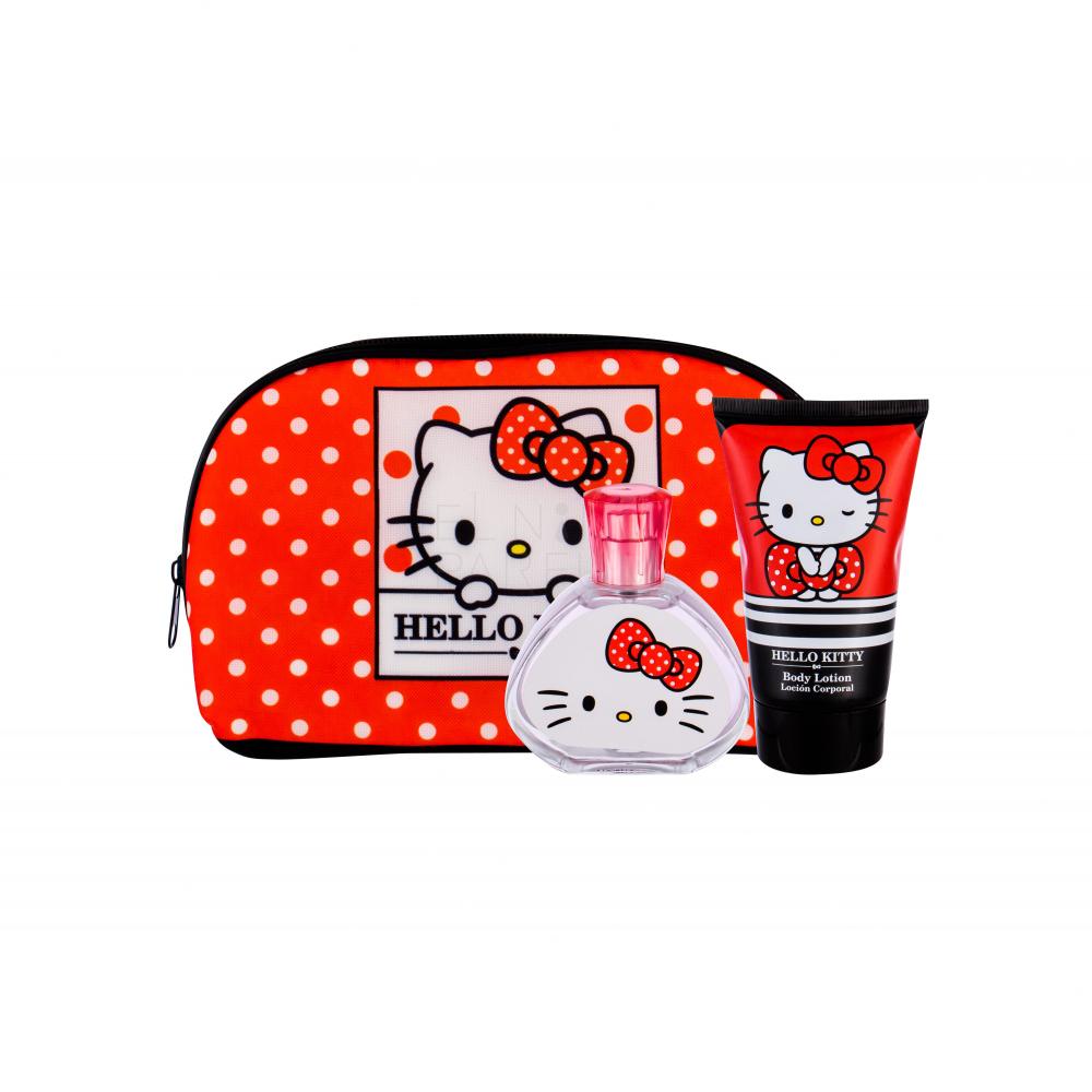 Koto Parfums Hello Kitty Zestaw Edt 50 ml + Mleczko do ciała 100 ml + Kosmetyczka Uszkodzone ...