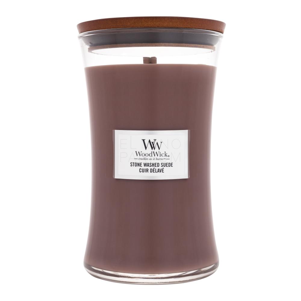 WoodWick Stone Washed Suede Świeczki zapachowe | ELNINO PARFUM