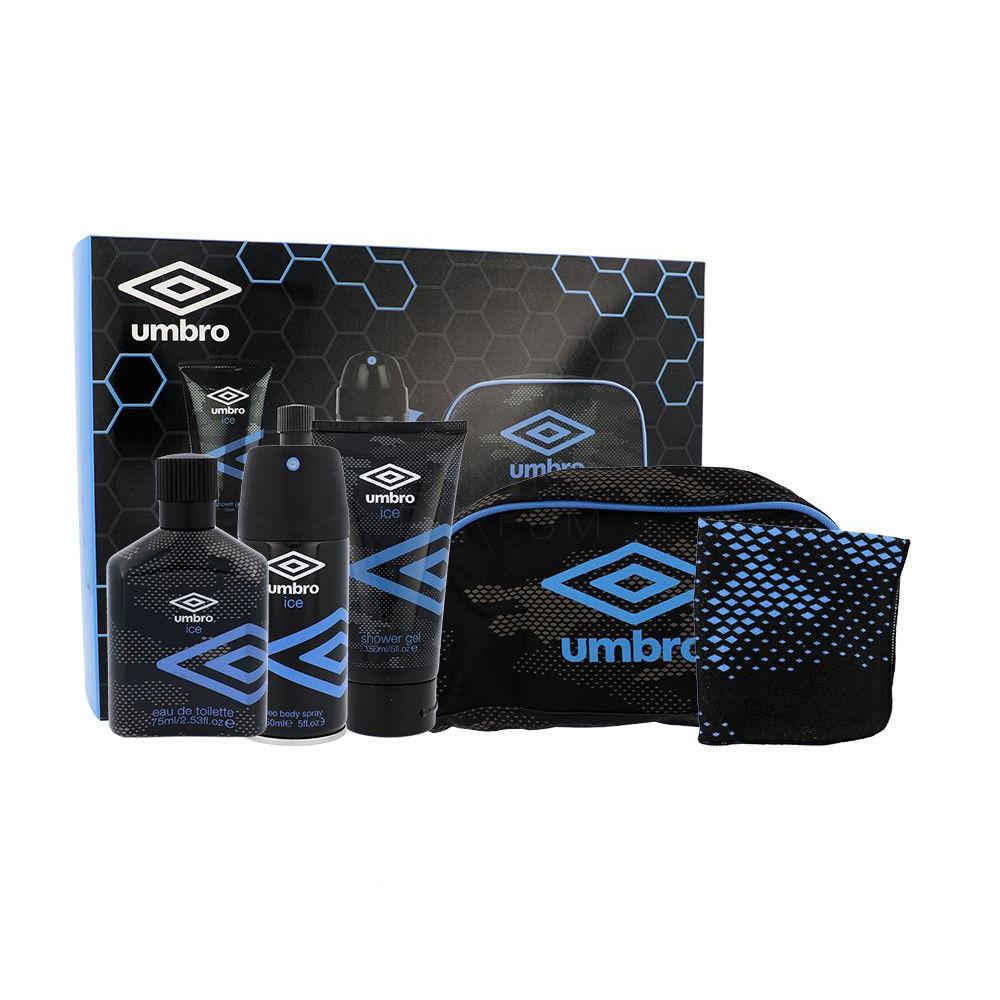 UMBRO Ice Zestaw Edt 75 ml + Żel pod prysznic 150 ml + Deodorant 150 ml ...